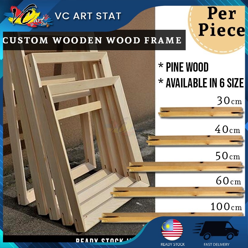 Vc Art Custom Wooden Wood Frame Pine Wood DIY Frame Kayu Frame Gambar ...