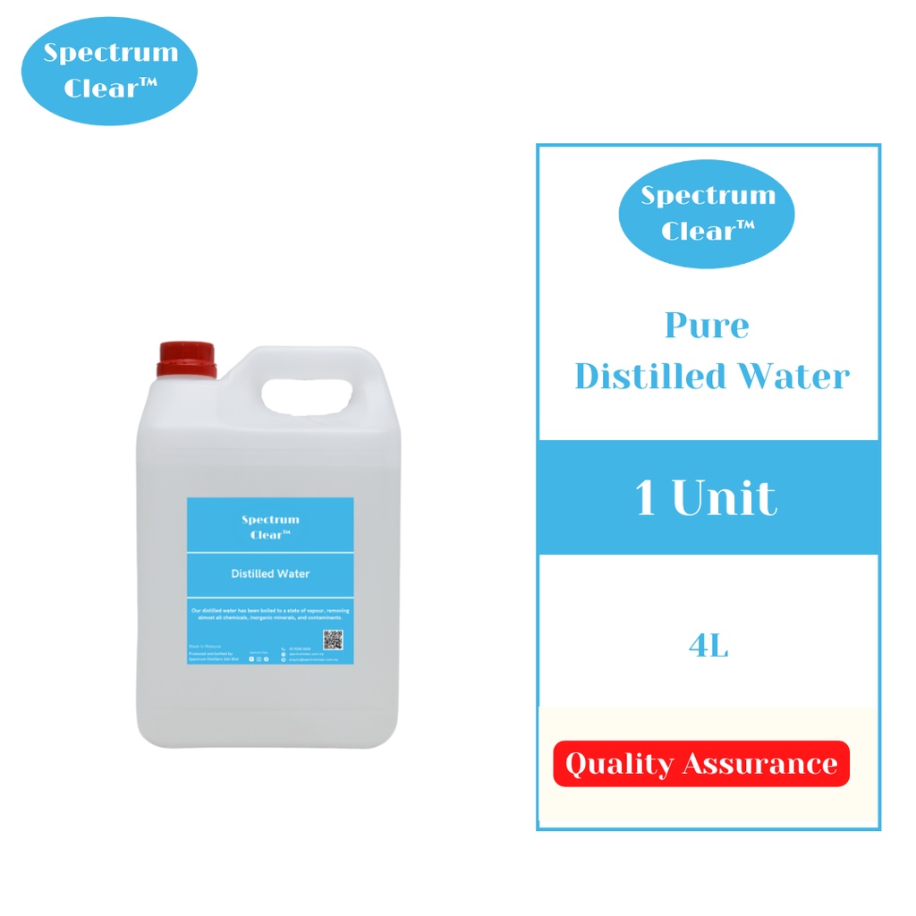 Distilled Water/Air Suling 4L | Lab Grade | Malaysia Manufacturer ...