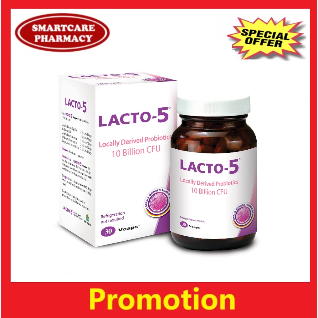 LACTO-5 PROBIOTICS 10 BILLION CFU (30's) | Shopee Malaysia