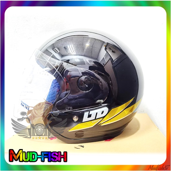 TOPI KELEDAR LTD SPORT BARU HELMET HITAM (BLACK) | Shopee Malaysia