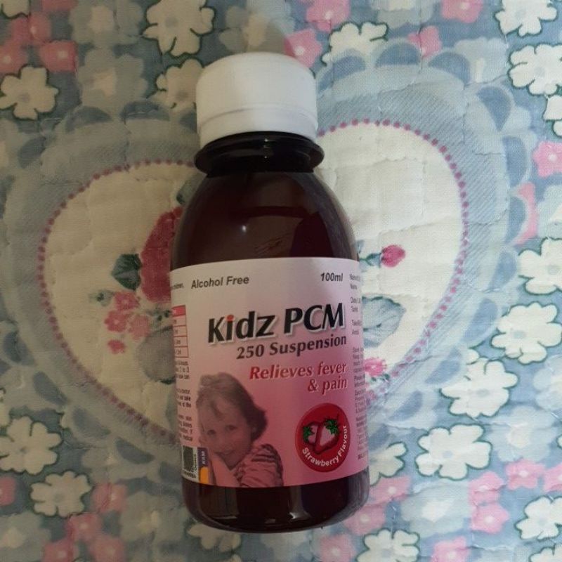 Kids PCM 250mg Suspension 100ml (Strawberry Flavour)(Expiry Date:07/ ...