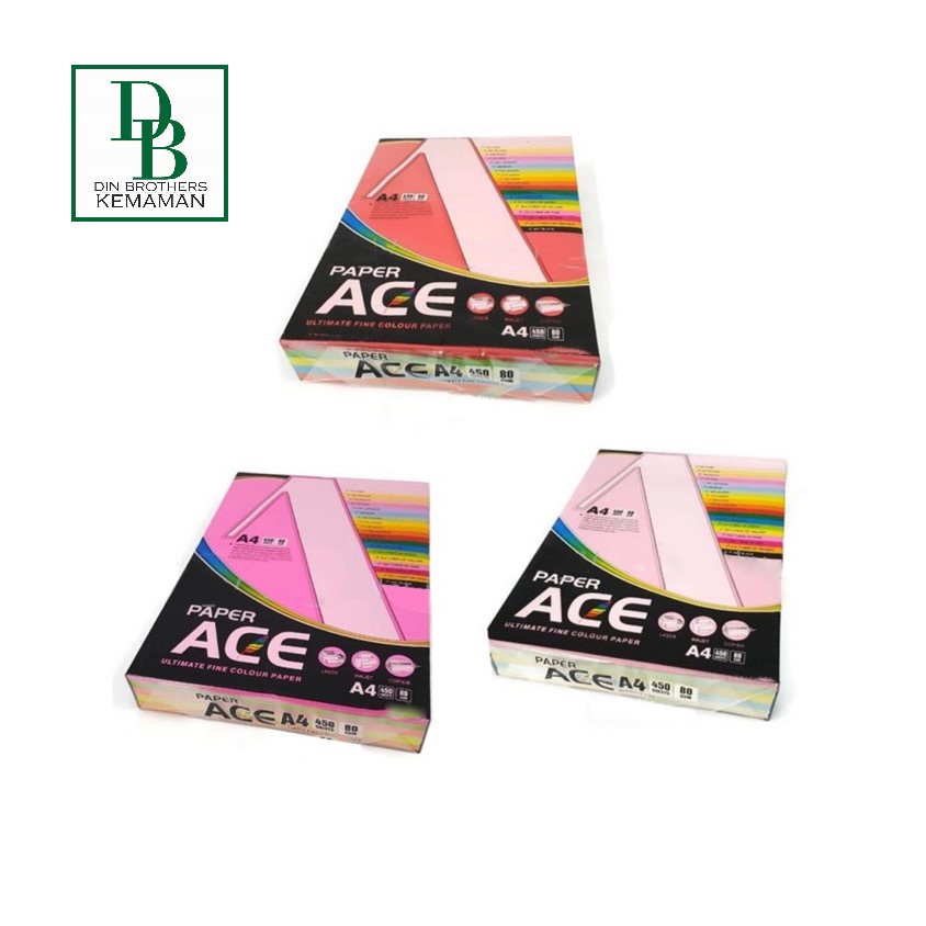 (DARK COLOR) PAPER ACE 80GSM ULTIMATE FINE COLOUR PAPER 450SHEET ...