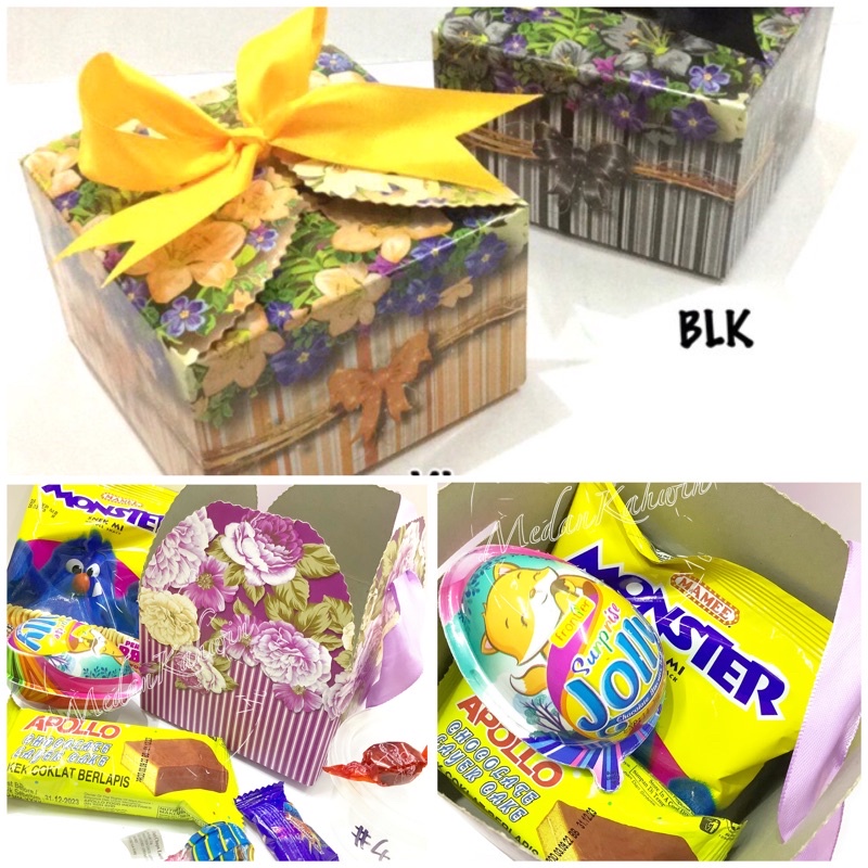 #KT0001A 10 Kotak Doorgift Siap Reben Cupcake Muffin Goodies Gift Box ...