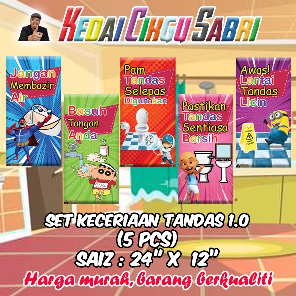 SET BANNER KECERIAAN TANDAS 1.0 (5 PCS/SET) | Shopee Malaysia