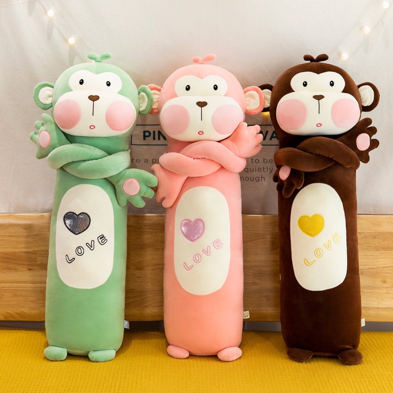70CM Cute Monkey DIY Home Decoration Animal Stuffed Toys Plushie Doll Anak Patung Monyet Comel ...