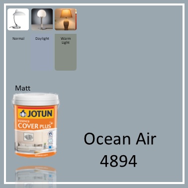 Jotun Paint 5L Essence Cover Plus Matt 4894 Ocean Air /interior wall ...