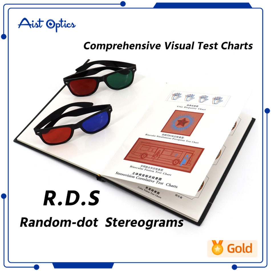 Random-dot Stereograms Comprehensive Visual Test Charts Book Color ...