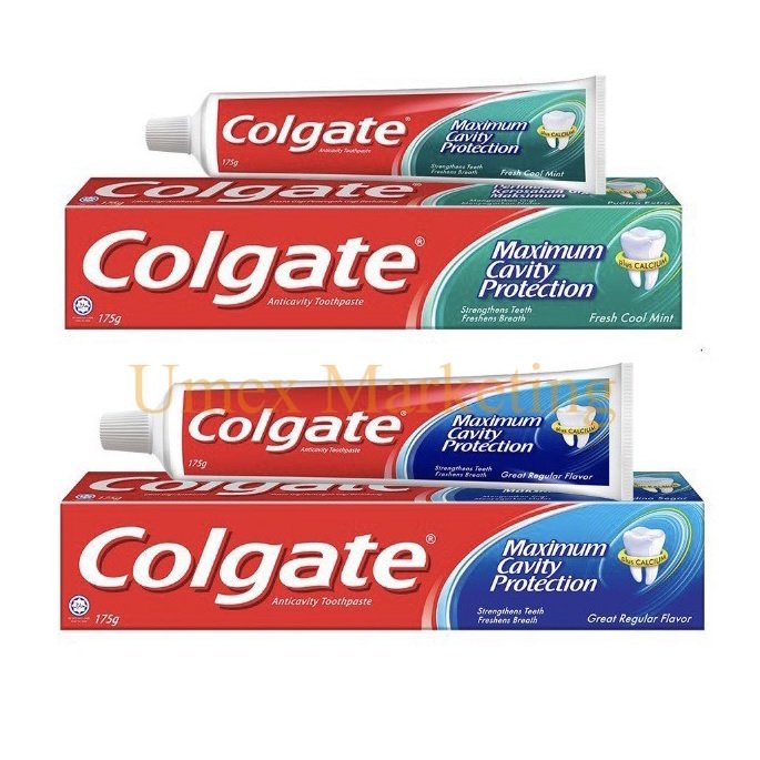 Colgate Toothpaste Fresh Cool Mint / Great Regular Flavour 175gm ...