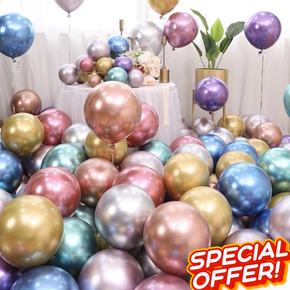 Metallic Latex Balloons Birthday Party Balloons Wedding Balloon Party ...