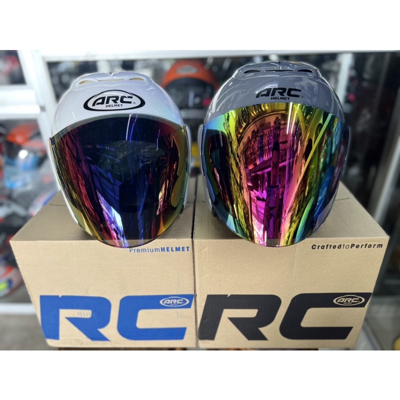 ARC RITZ helmet special colour Modern GREY/White 100%Original ARC RITZ ...