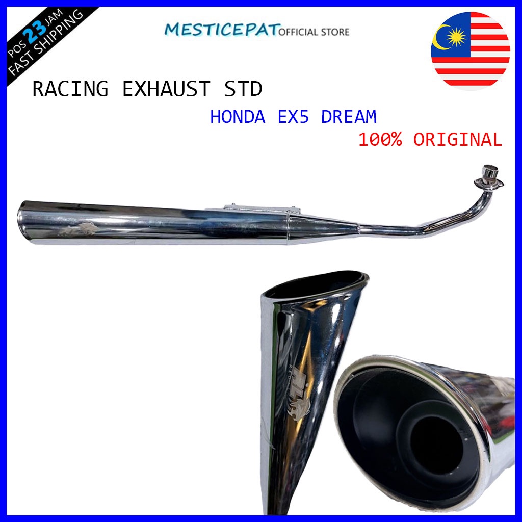 RED LEO EXHAUST EX5 DREAM RACING STD OPEN BUNYI CHAMPER EKZOS EX5 RED ...