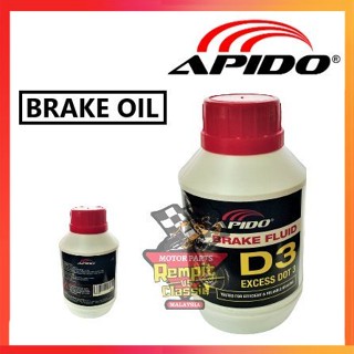 REMPIT APIDO BRAKE FLUID OIL MINYAK BREK BRAKE APIDO DOT 3 300 ML ...