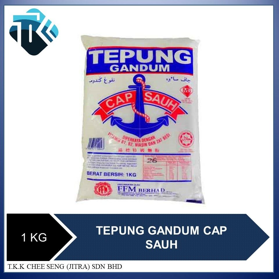 1KG TEPUNG GANDUM CAP SAUH | Shopee Malaysia