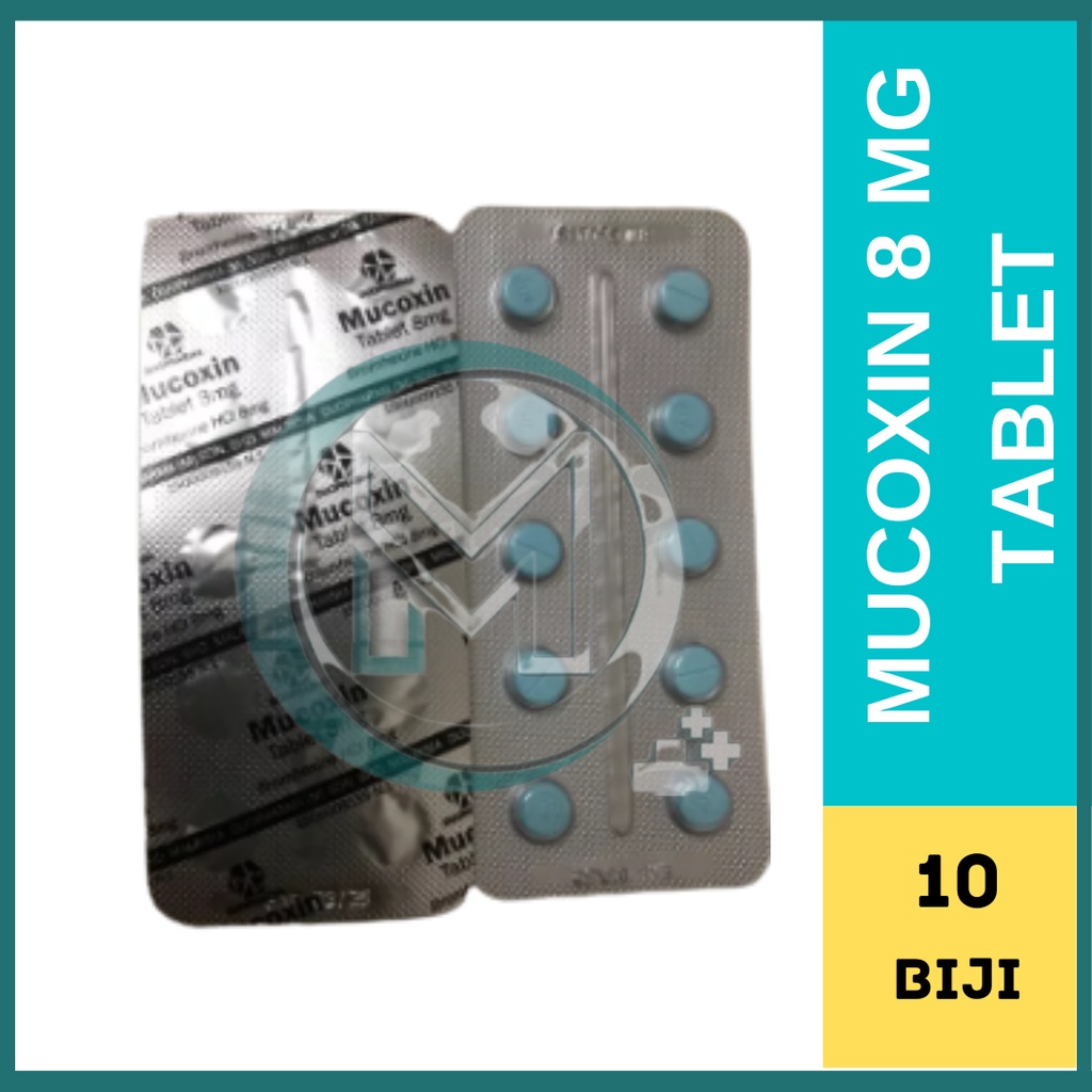 [EXP: 05/25] DUOPHARMA MUCOXIN 8MG TABLET 10'S (BATUK CAIR KAHAK, PHLEGM, SAMA BROMHEXINE ...