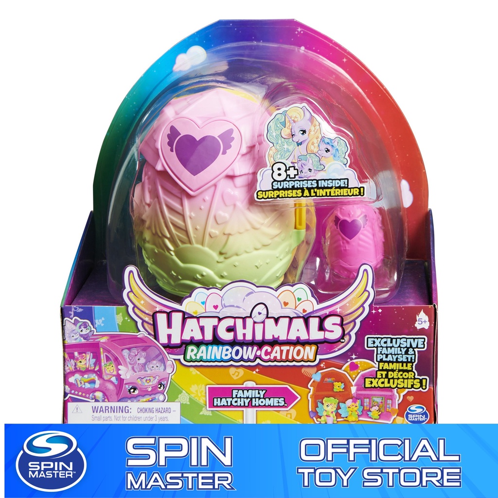 [Original] Hatchimals CollEGGtibles Rainbow-cation Family Hatchy Home ...