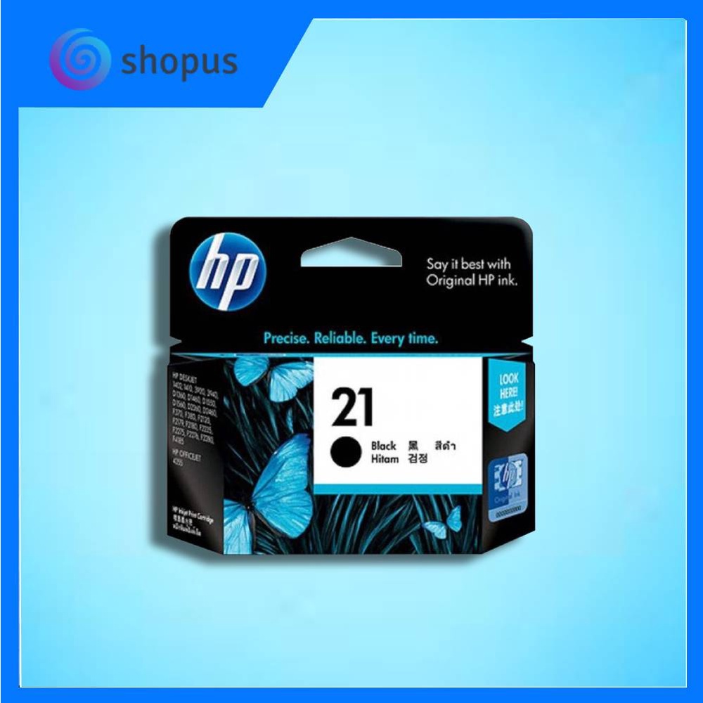 HP 21 Black Inkjet Print Cartridge (C9351AA) | Shopee Malaysia