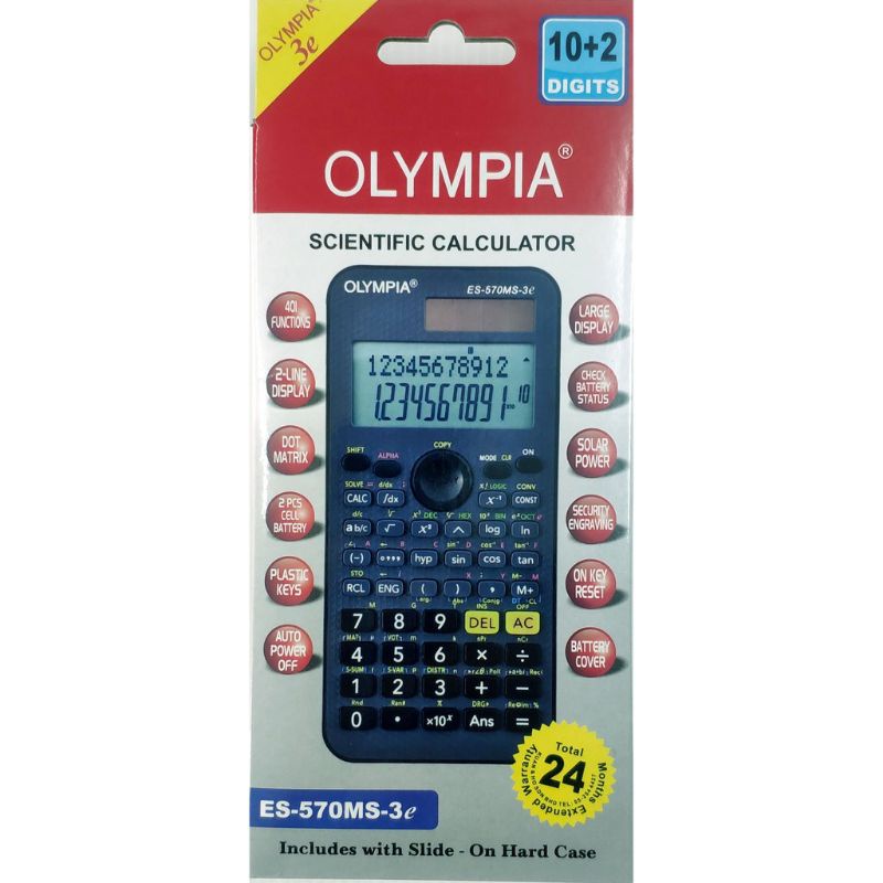Olympia Scientific Calculator/Kalkulator Sekolah/Office/Pengiraan/ ES-570MS-3e | Shopee Malaysia