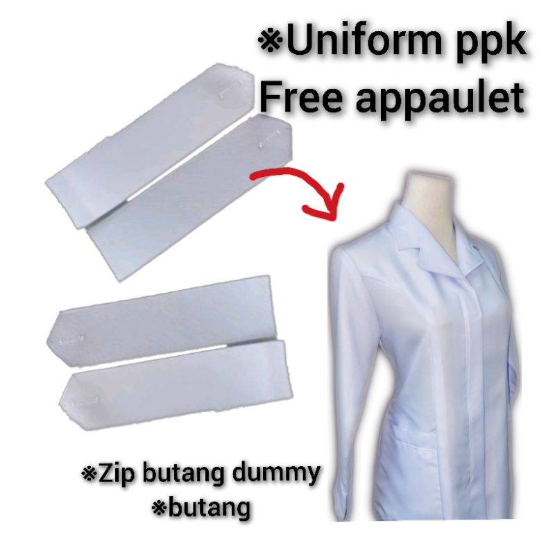 UNIFORM PPK BARU APPAULET BUTANG DUMMY/BUTANG | Shopee Malaysia
