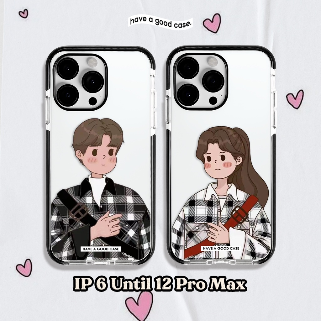 MATCHY SHIRT COUPLE DESIGNATED (NOT CUSTOMIZE) Bumper Case Casing IP 6 ...
