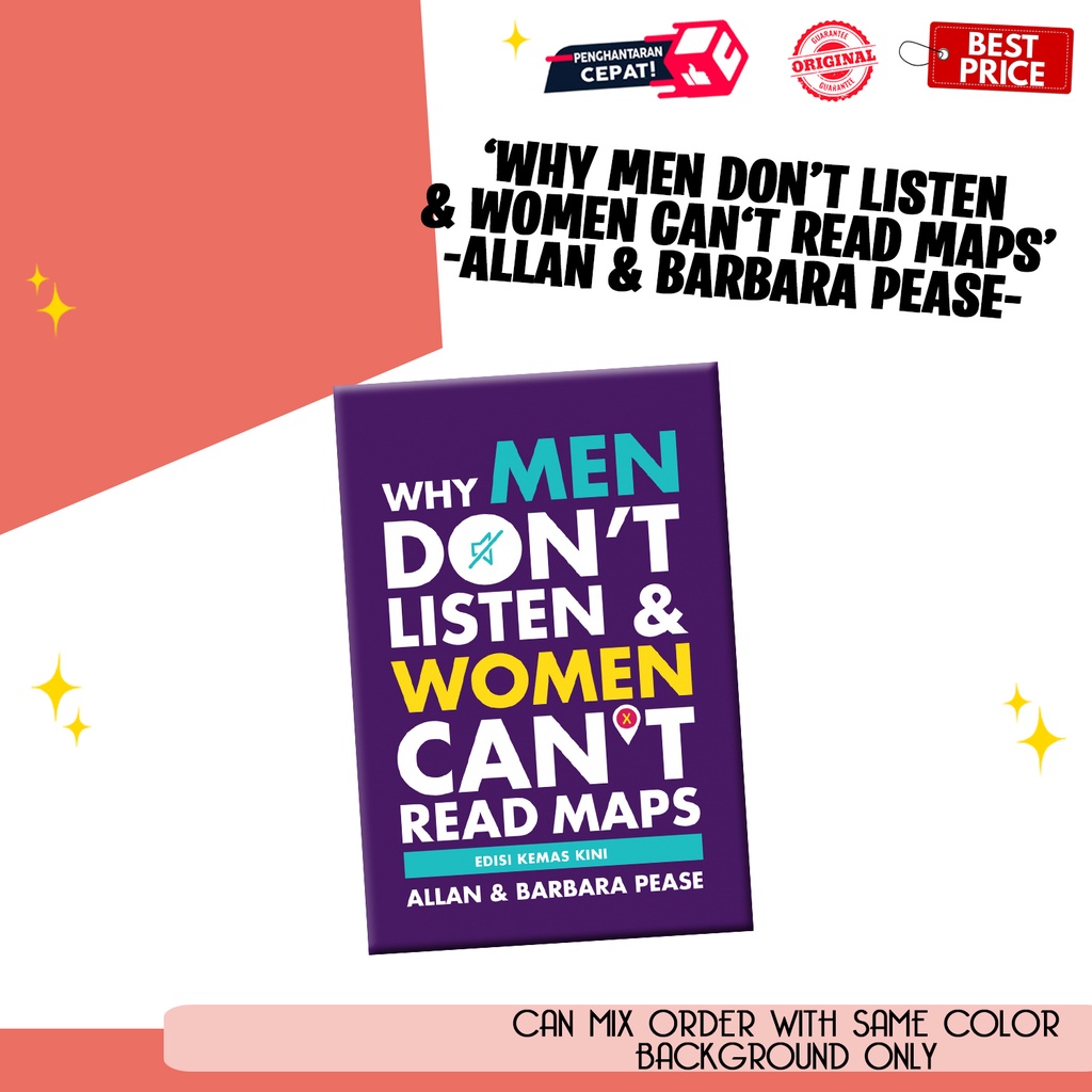 Why Men Don't Listen & Women Can't Read Maps : Edisi Bahasa Melayu ... Why Men Don't Listen & Women Can't Read Maps : Edisi Bahasa Melayu ...