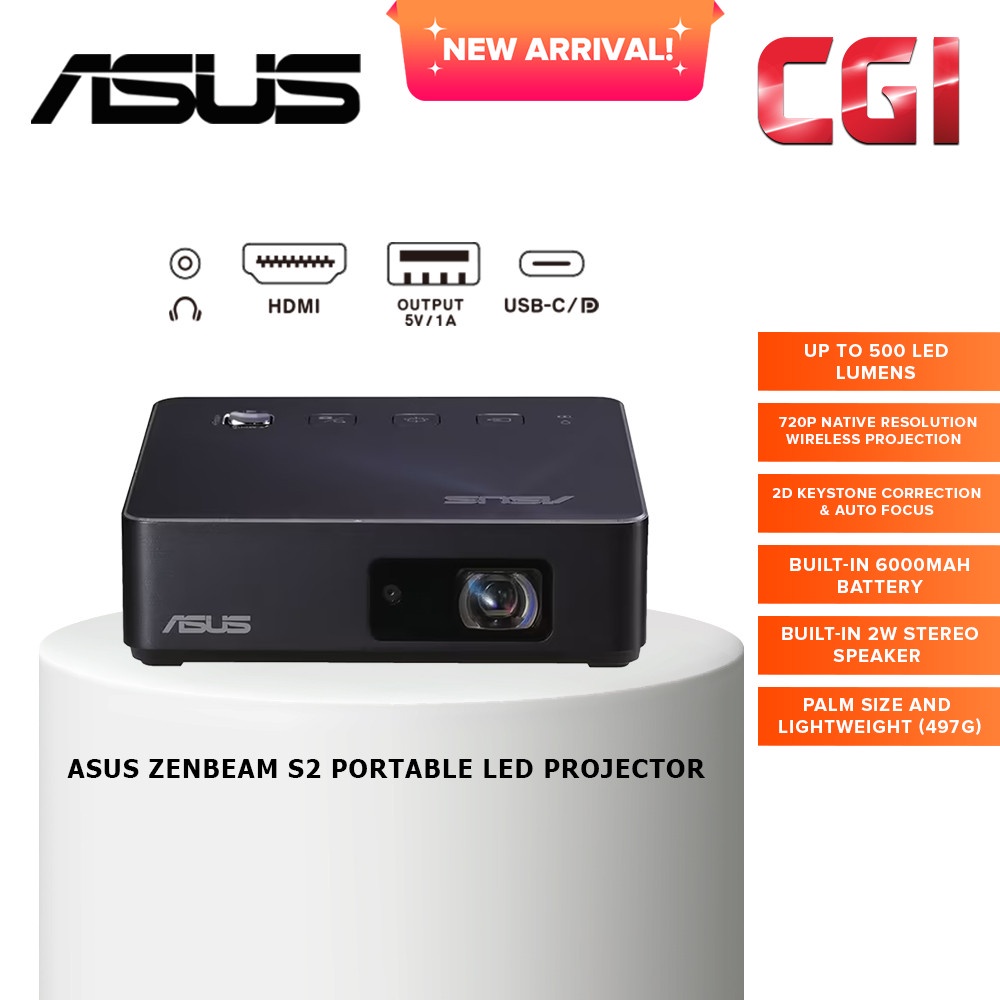 ASUS ZenBeam S2 Portable LED Projector | Shopee Malaysia