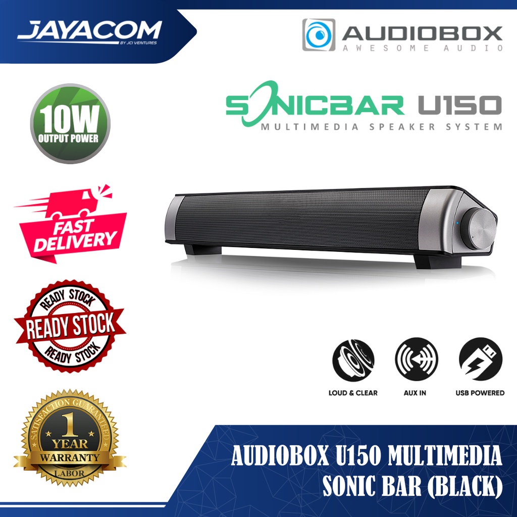 AudioBox U150 Multimedia Sonic Bar (Black) | Shopee Malaysia