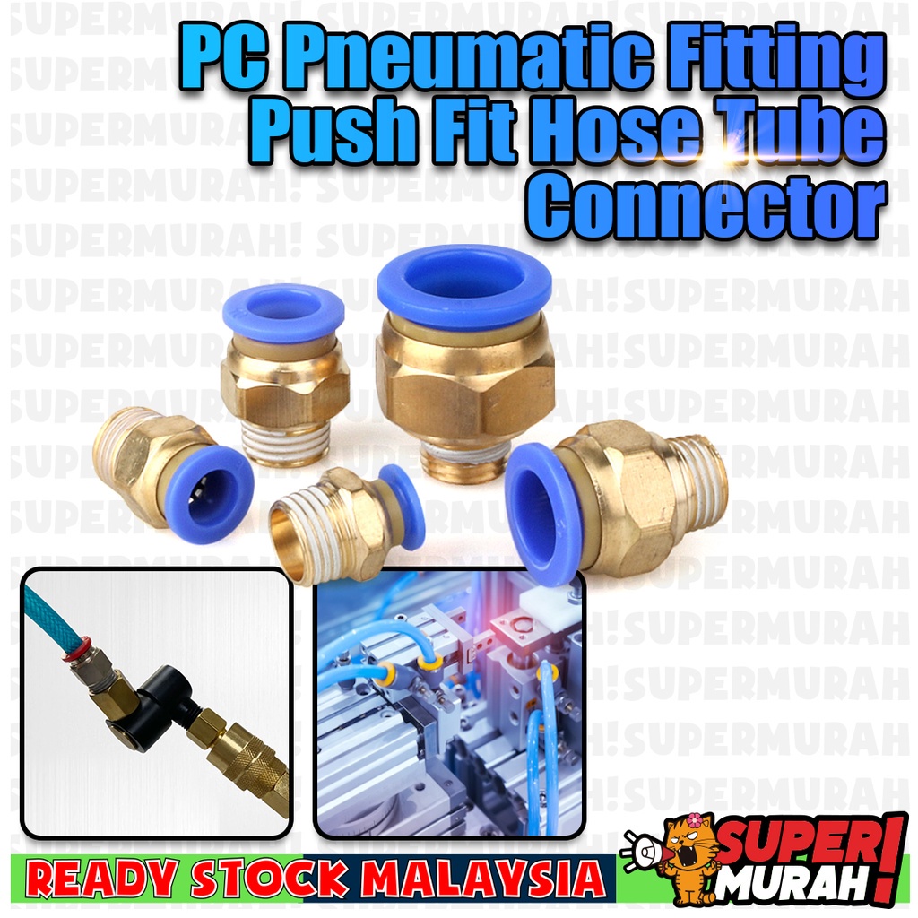 [ PC Series - Air Fitting Straight ] PC Pneumatic PC8MM PC10MM PC12MM ...