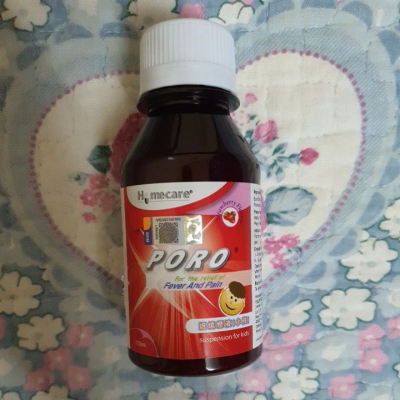 Homecare Poro Suspension 250mg 100ml (Strawberry Flavour)(Expiry Date ...