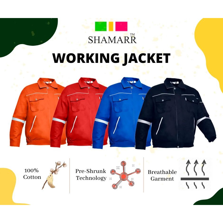 SHAMARR SAFETY JACKET | PPE WORKWEAR REFLECTIVE JACKET | BAJU JAKET ...