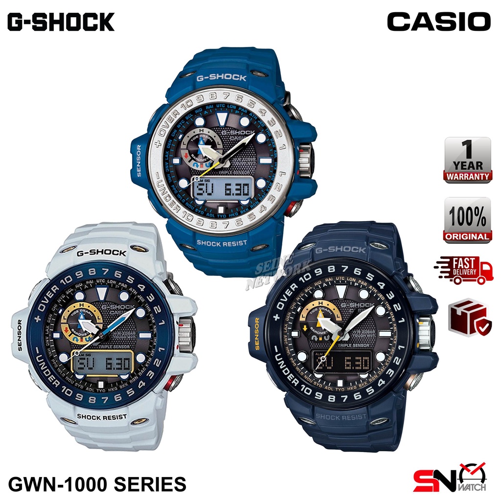 Casio G-Shock GWN-1000 GWN-1000E GWN-1000NV Gulfmaster Series Triple ...