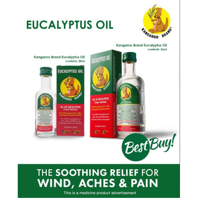 Kangaroo Eucalyptus Oil 8.5ml/28ml | Shopee Malaysia