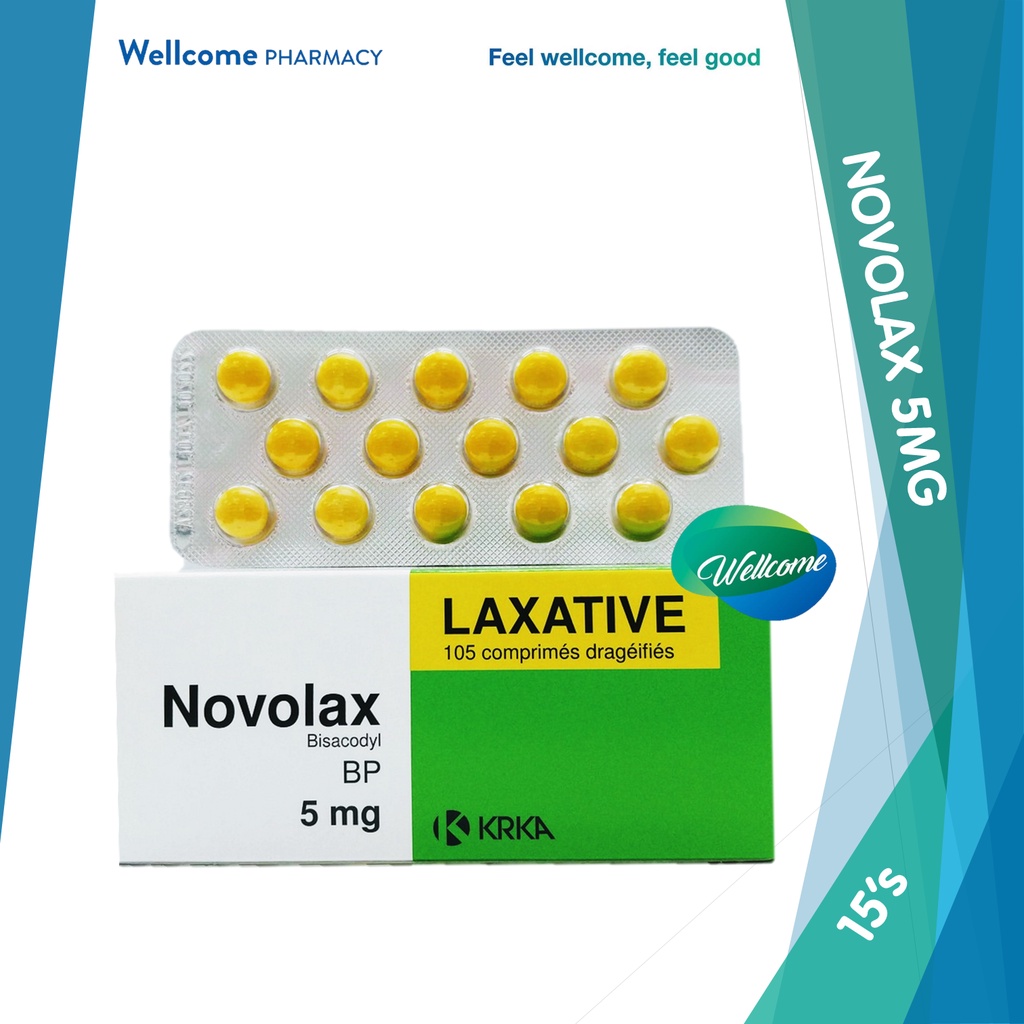 Novolax Bisacodyl 5mg Tablet for Constipation - 105's | Shopee Malaysia