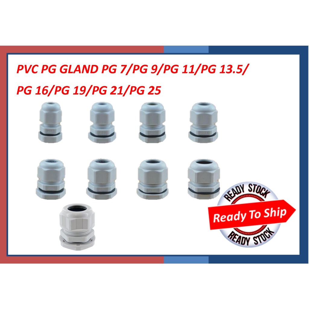Pvc Pg Gland Pg 7 Pg 9 Pg 11 Pg 13 5 Pg 16 Pg 19 Pg 21 Pg 25 White Shopee Malaysia