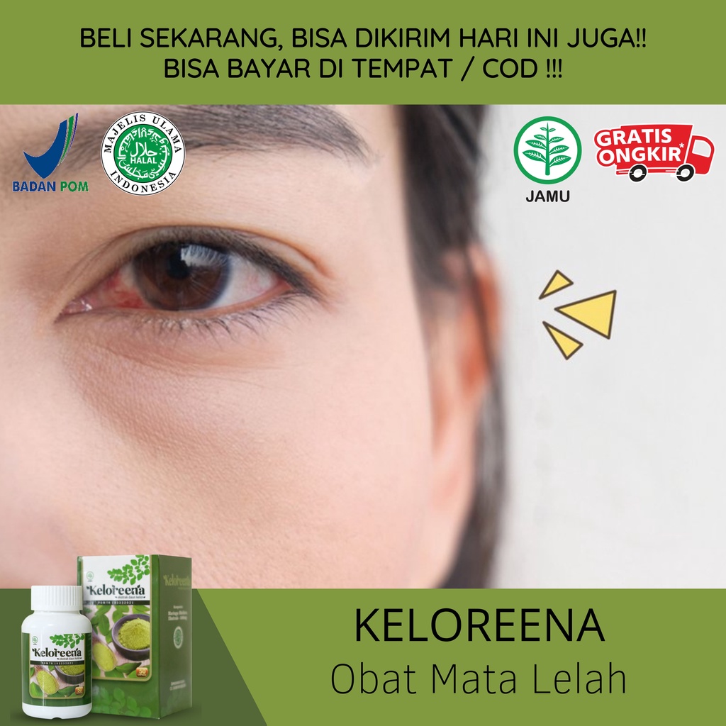 MERAH MATA Keloreena Capsule Medicine For Eyes, Fatigue Eyes, Frosted ...