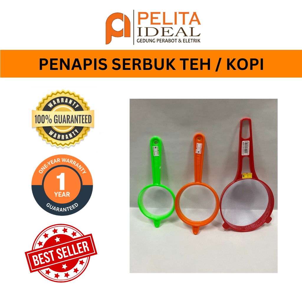 KITCHEN PLASTIC COFFEE TEA MESH STRAINER / PENAPIS TEH KOPI SANTAN ...