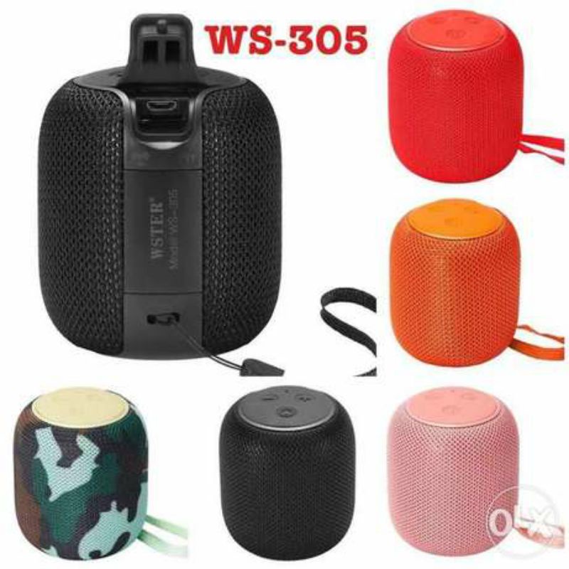 WSTER Ws-305 Portable Bluetooth Speaker Wireless Speaker Colourful ...