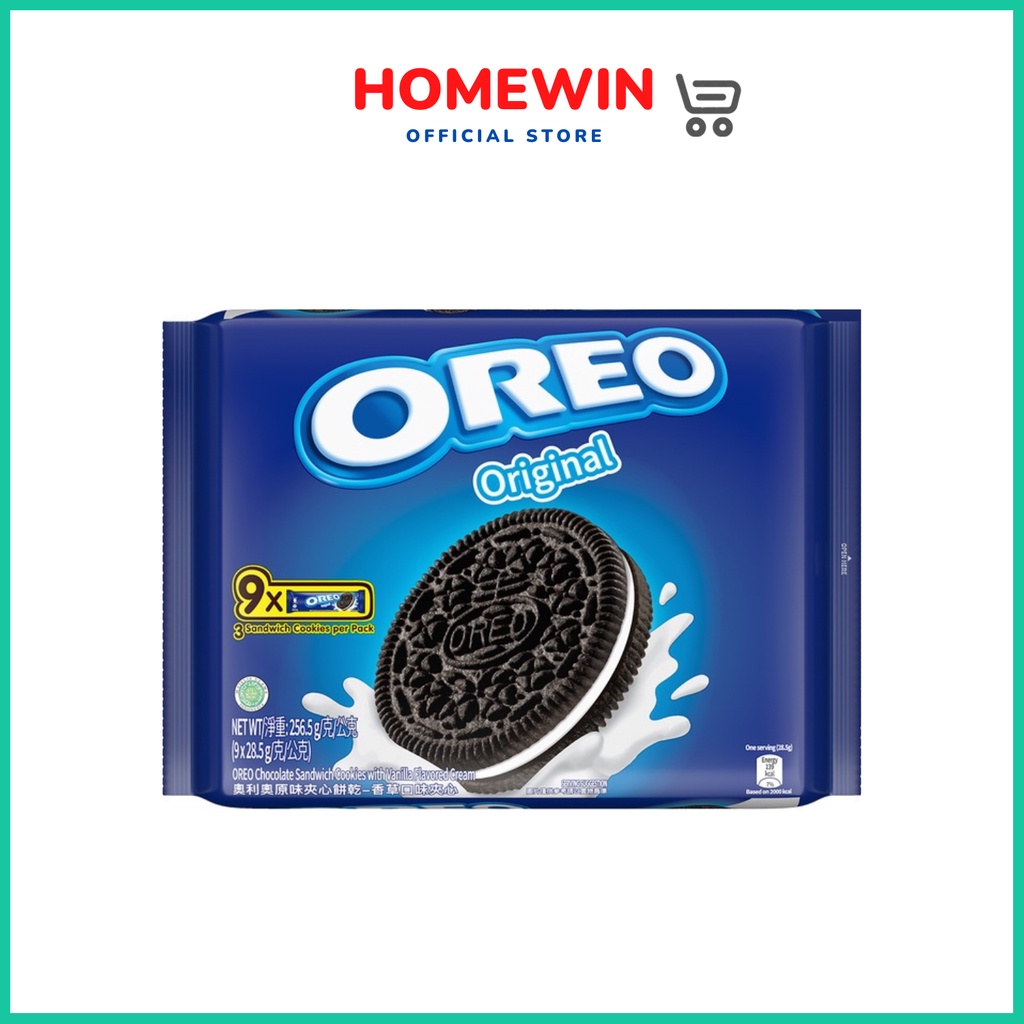 Oreo Chocolate Sandwich Cookies with Vanilla (27.6g x 9 Packs) | Shopee ...