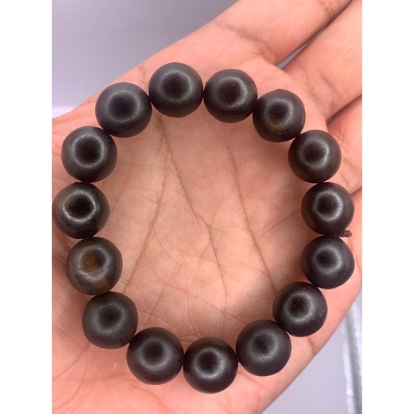 (Pendinding Sihir & Santau) Gelang Kayu Kemuning Hitam Asli Saiz 8mm ...