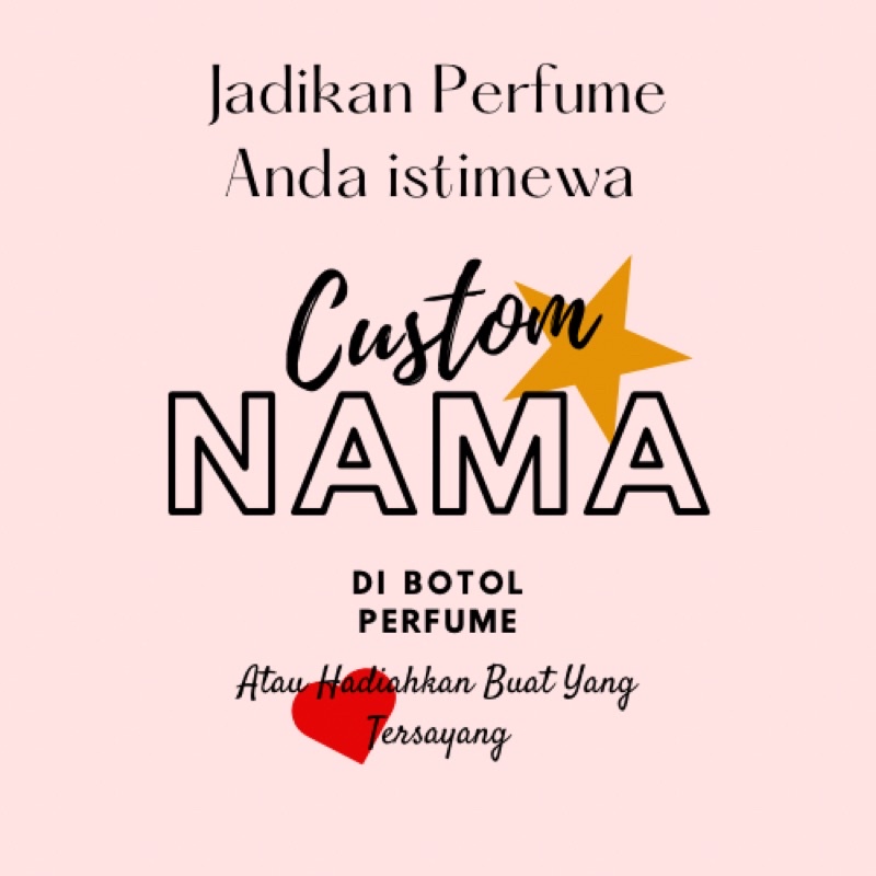STICKER CUSTOM NAMA Custom sticker label printing di Botol Perfume ...