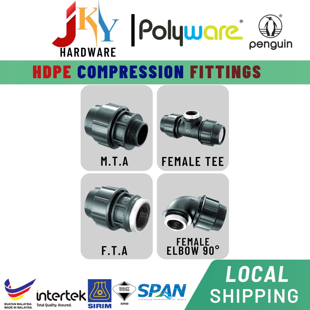 HDPE Poly Fitting Poly Pipe Connector MTA/FTA/Male Female Threaded ...
