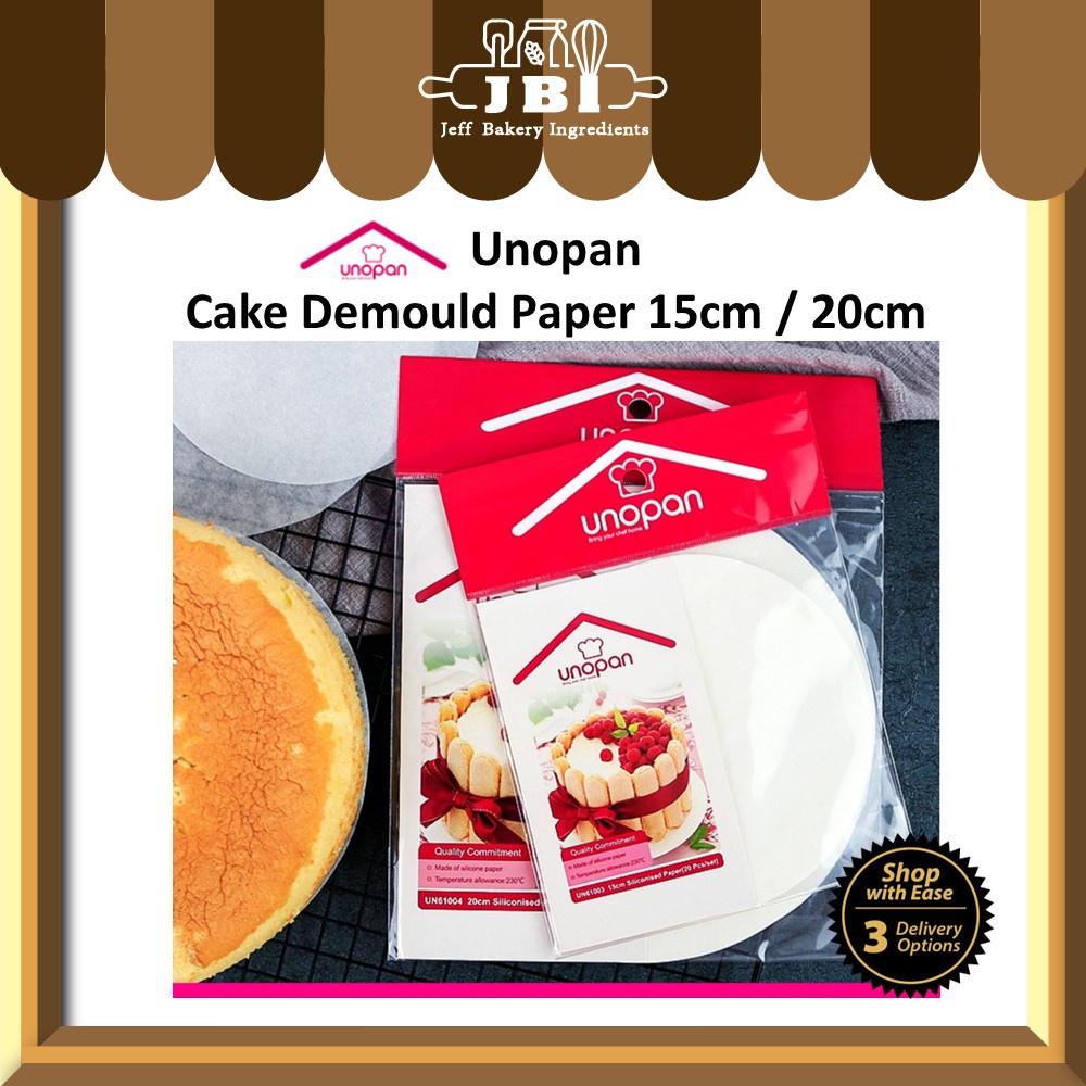 UNOPAN Cake Demould Paper 15cm / 20cm (20pcs/pkt) | Shopee Malaysia