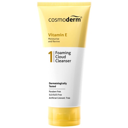 Cosmoderm Vitamin E Foaming Cloud Cleanser (Moisturise and Revive) 125 ...