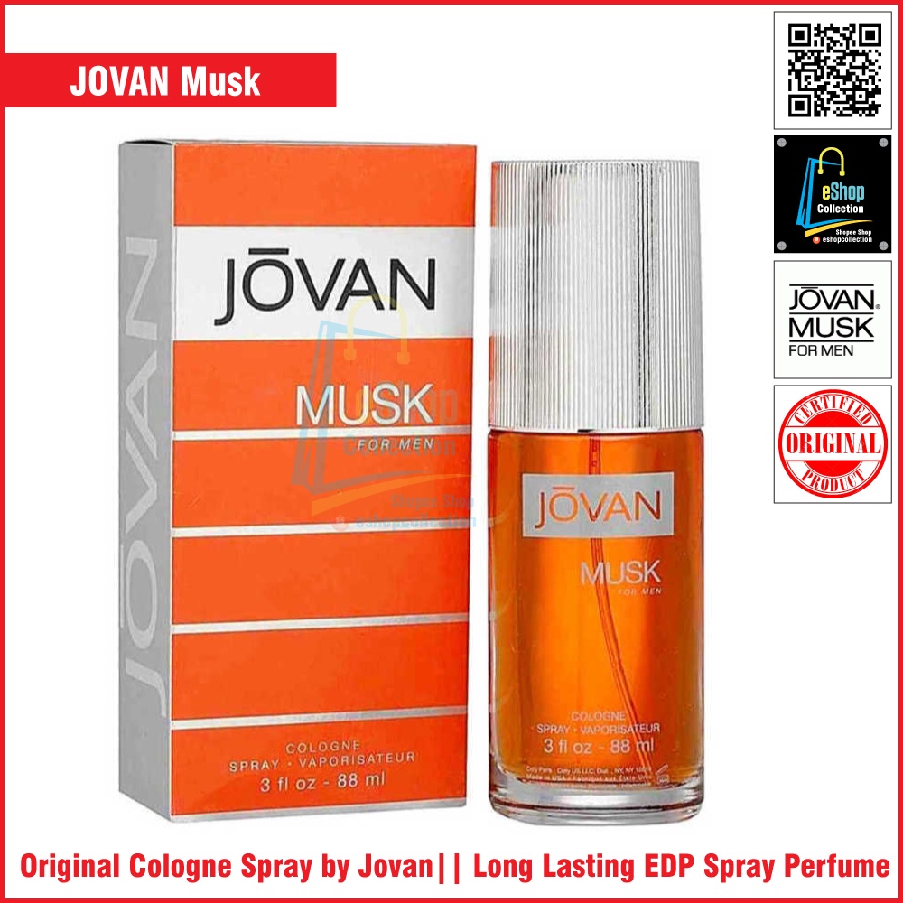 JOVAN MUSK COLOGNE EDC FOR MEN | Shopee Malaysia