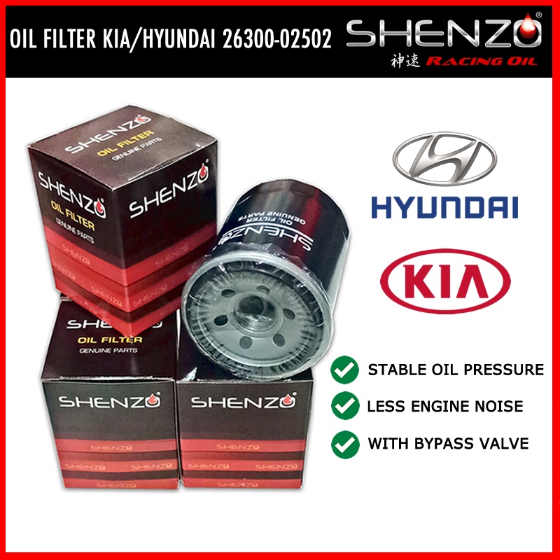 Shenzo High Flow Performance Oil Filter for Hyundai / Kia Performance ...