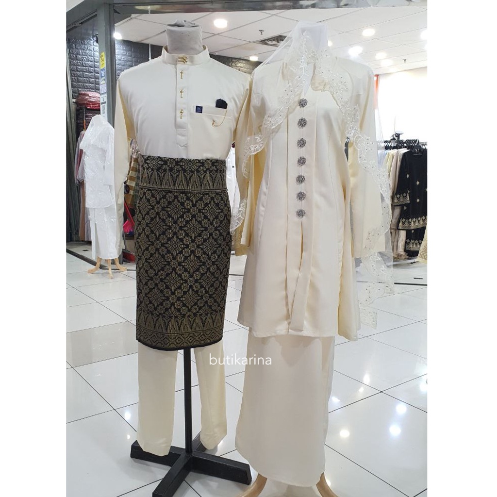BAJU KEBAYA KEBARUNG WARNA CREAM KRIM FAZURA FATTZURA BAJU NIKAH ...
