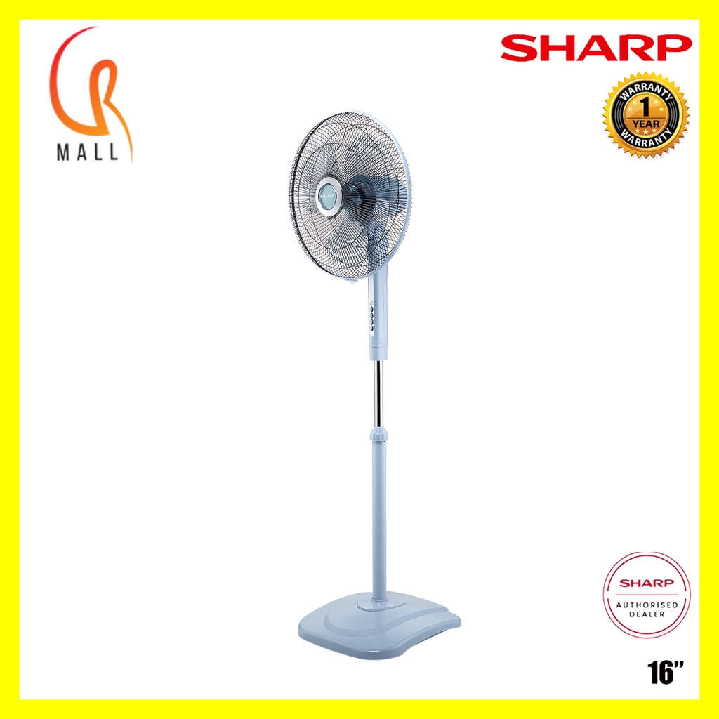 SHARP 16" PJS169BL STAND FAN - BLUE | Shopee Malaysia