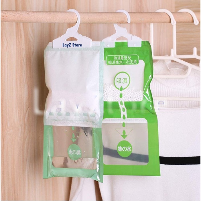 Ready Stock - 2x Packs Hanging Wardrobe Dehumidifier Home Drying ...