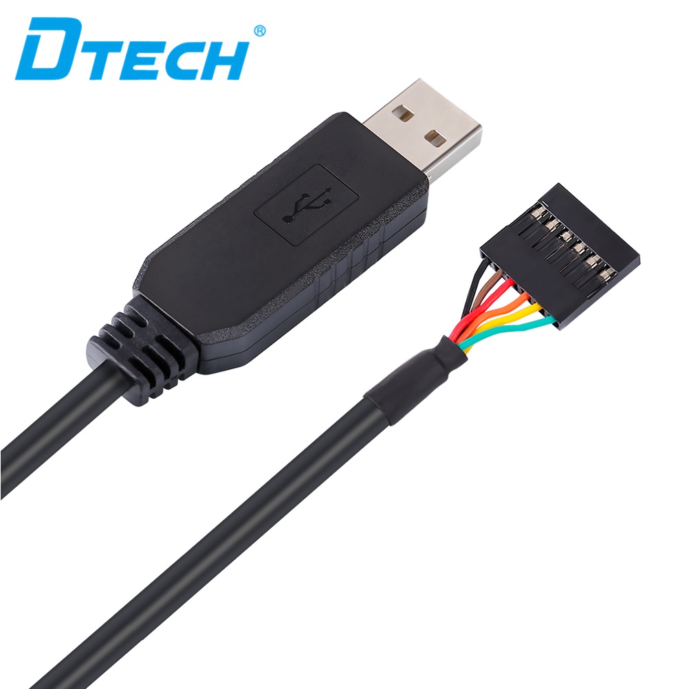 DTECH USB To TTL Serial Adapter FTDI 3.3V Testing Cable 6-Pin Female ... DTECH USB To TTL Serial Adapter FTDI 3.3V Testing Cable 6-Pin Female ...