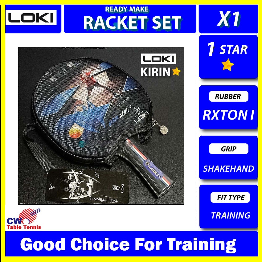 Loki Rxton X1 Blade Table Tennis Ready Make Bat Ping Pong Racket Ping ...