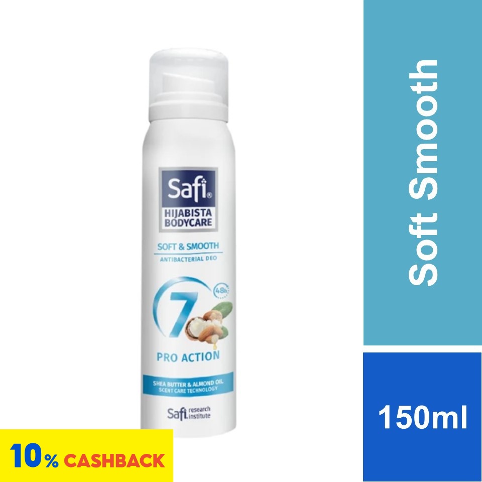 Safi Hijabista Bodycare Antibacterial Deodorant Spray Soft & Smooth ...